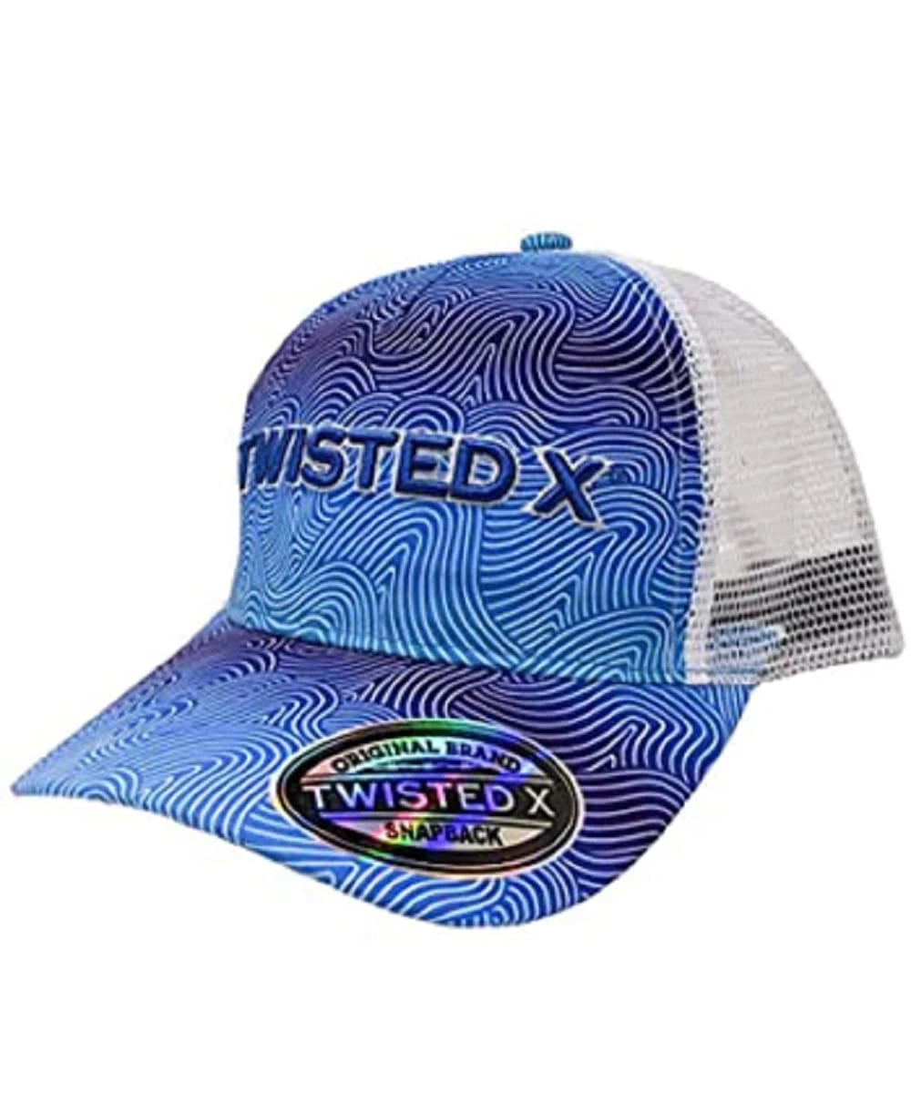 Find Best Western Fashion Accessories Twisted X Blue Hypnotic Wave Cap, Long Distance Friendship ...